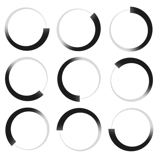 Premium Vector | Preloader buffer shape Progress steps phases indicator ... Premium Vector | Preloader buffer shape Progress steps phases indicator ...
