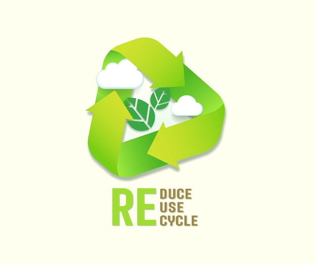 Premium Vector | Premium vector about green concept reduce reuse ... Premium Vector | Premium vector about green concept reduce reuse ...
