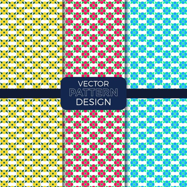 Premium Vector | Premium vector colorful geometric pattern with flowers ... Premium Vector | Premium vector colorful geometric pattern with flowers ...