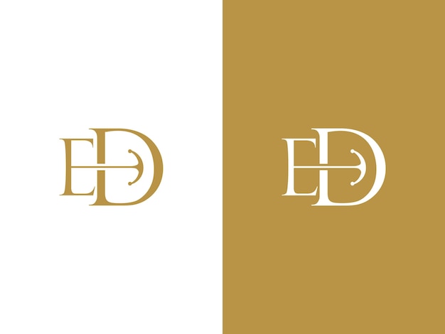 Premium Vector | Premium vector letter ed logo vector beautiful ... Premium Vector | Premium vector letter ed logo vector beautiful ...