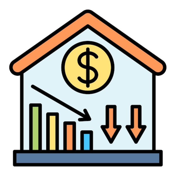 Premium Vector | Price decrease flat illustration