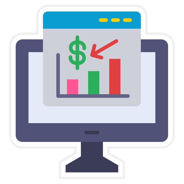 Premium Vector | Price Decrease Icon