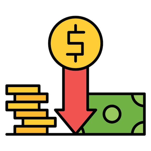 Premium Vector | Price decrease vector illustration style