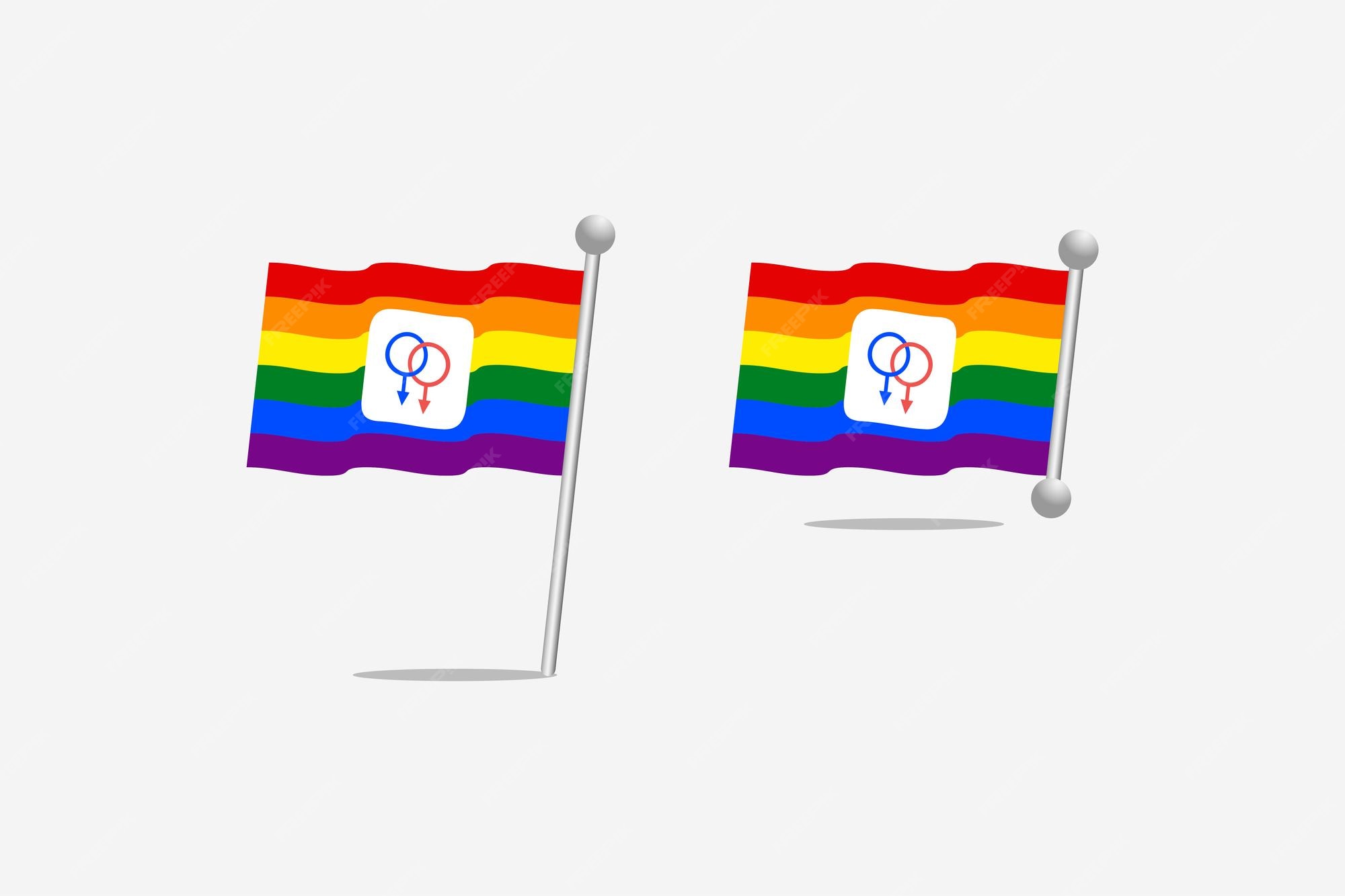 Premium Vector Pride Flags Lgbt Rainbow Logo Design Icon Vector
