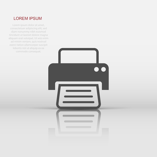Premium Vector | Printer icon Vector illustration Business concept ... Premium Vector | Printer icon Vector illustration Business concept ...