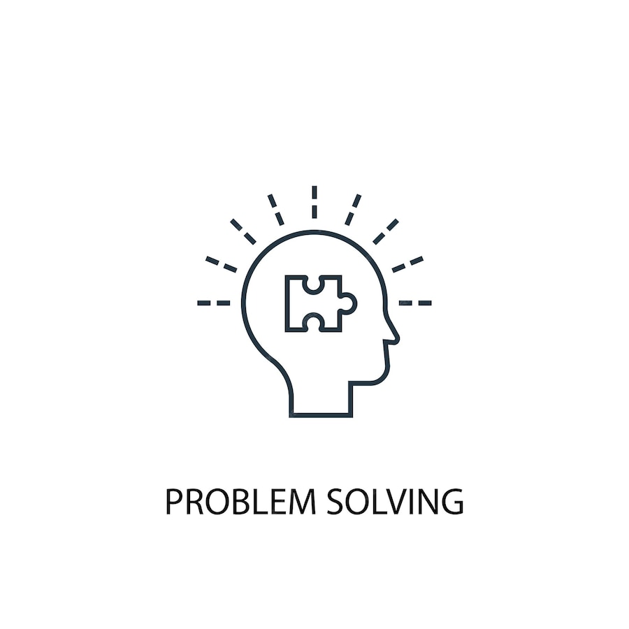 Premium Vector | Problem solving concept line icon. simple element ...