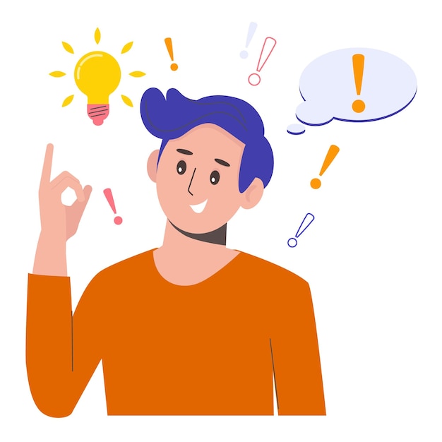 Premium Vector | Problemsolving concept A man thinks and solves a ... Premium Vector | Problemsolving concept A man thinks and solves a ...