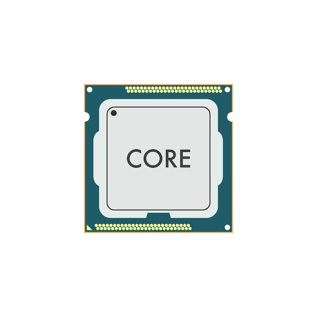 Premium Vector | Processor chip vector Premium Vector | Processor chip vector