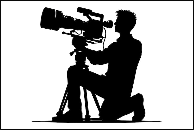 Professional Cameraman Vector Silhouette Collection | Premium AI ... Professional Cameraman Vector Silhouette Collection | Premium AI ...