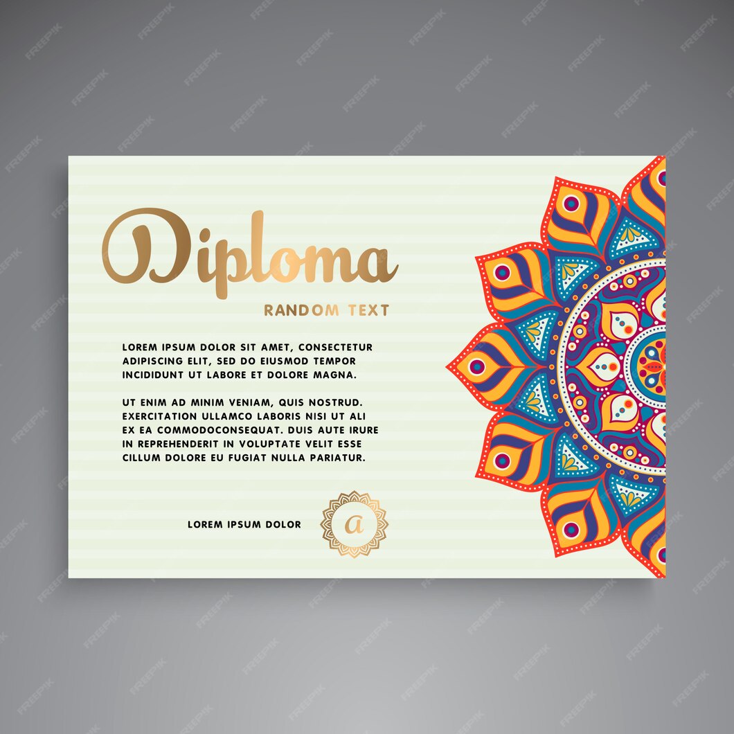 Premium Vector Professional Certificate Template Design