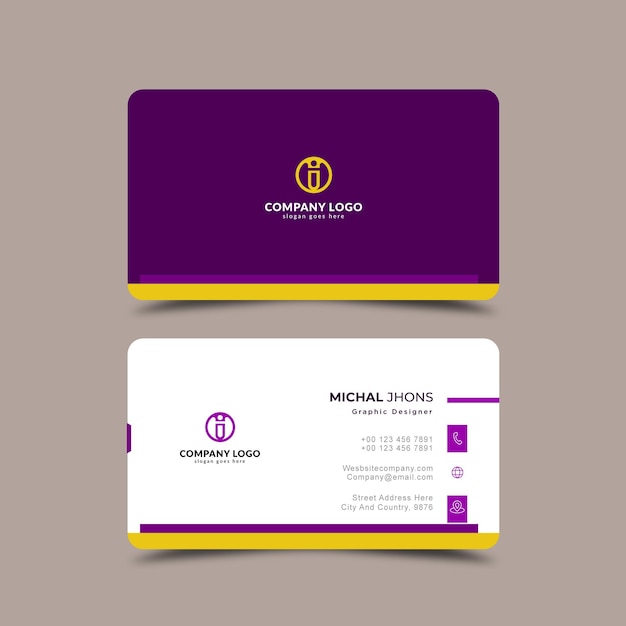 Premium Vector Professional Elegant Modern Business Card Design Template