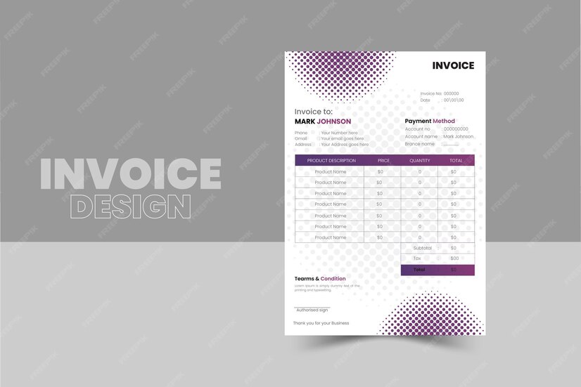 Premium Vector | Professional Invoice Template And Small Business invoices Premium Vector | Professional Invoice Template And Small Business invoices