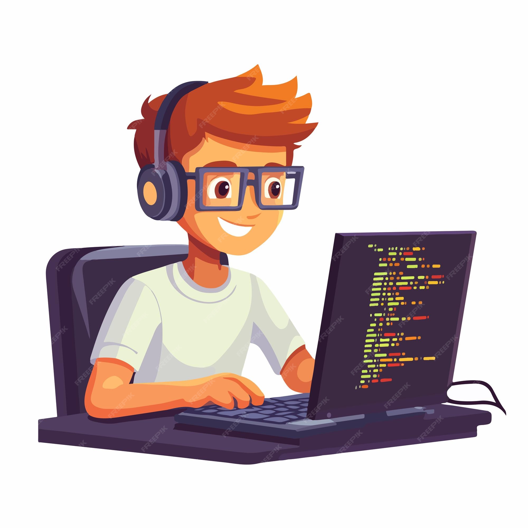 Professional Software Developer Coding with Multiple Computer Languages ...