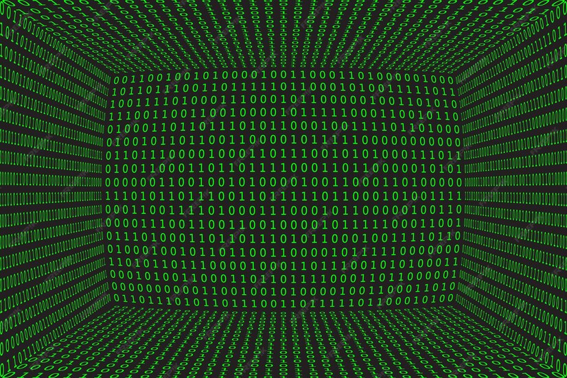 Premium Vector | Program datum 3d background Green programming binary ...
