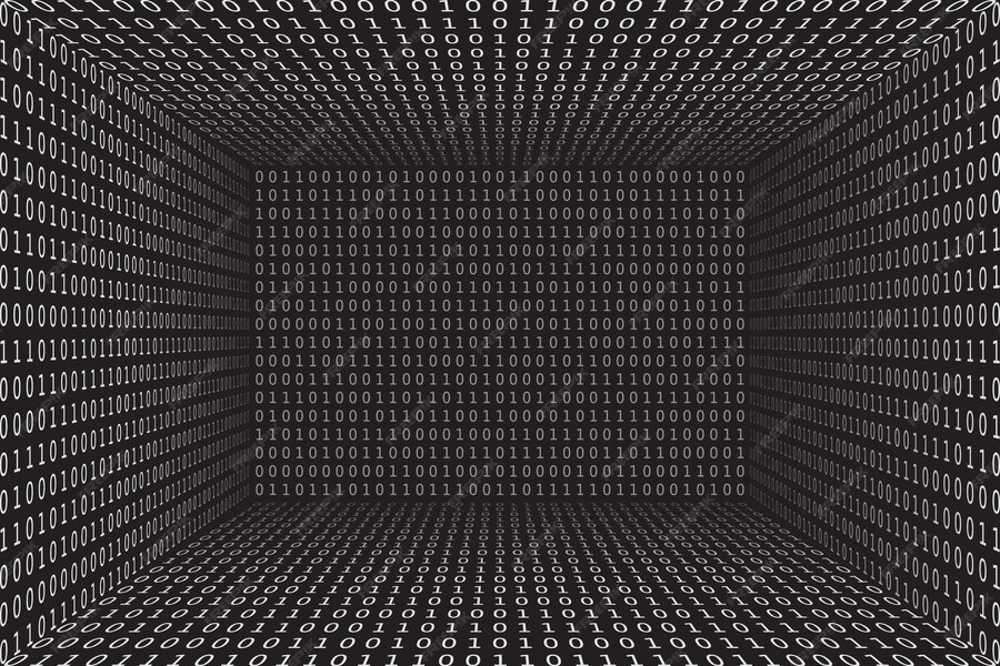 Premium Vector | Program datum 3d background Programming binary coding Matrix hacker vector
