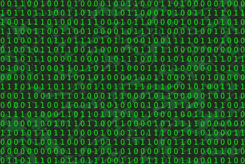 Premium Vector Program Datum Background Green Programming Binary 4609