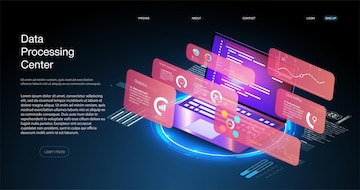Premium Vector | Program development and programming isometric icon ...
