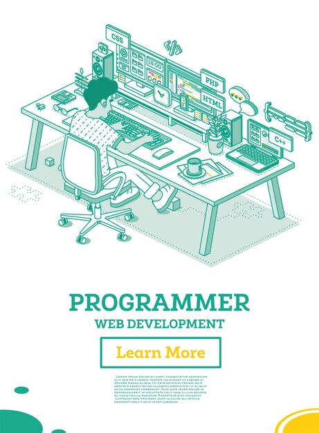 Programmer Template Vectors & Illustrations for Free Download