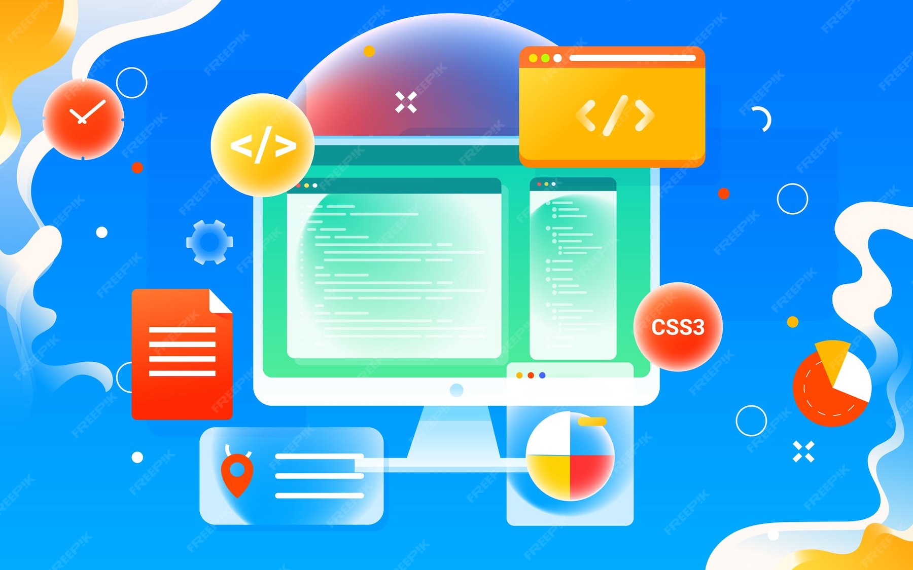 Premium Vector | Programmer's Day on October 24th, programmer writing ...