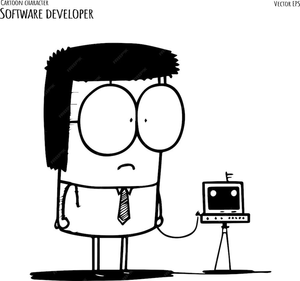 Premium Vector | Programmer working on web development on laptop computer software developers ...