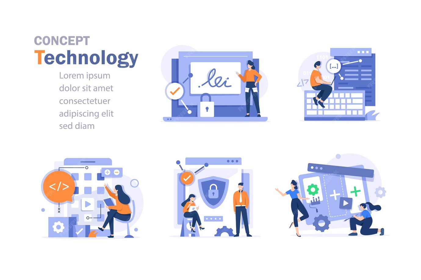 Premium Vector Programmer Write Code Young Guy Develops Program Or Application Software