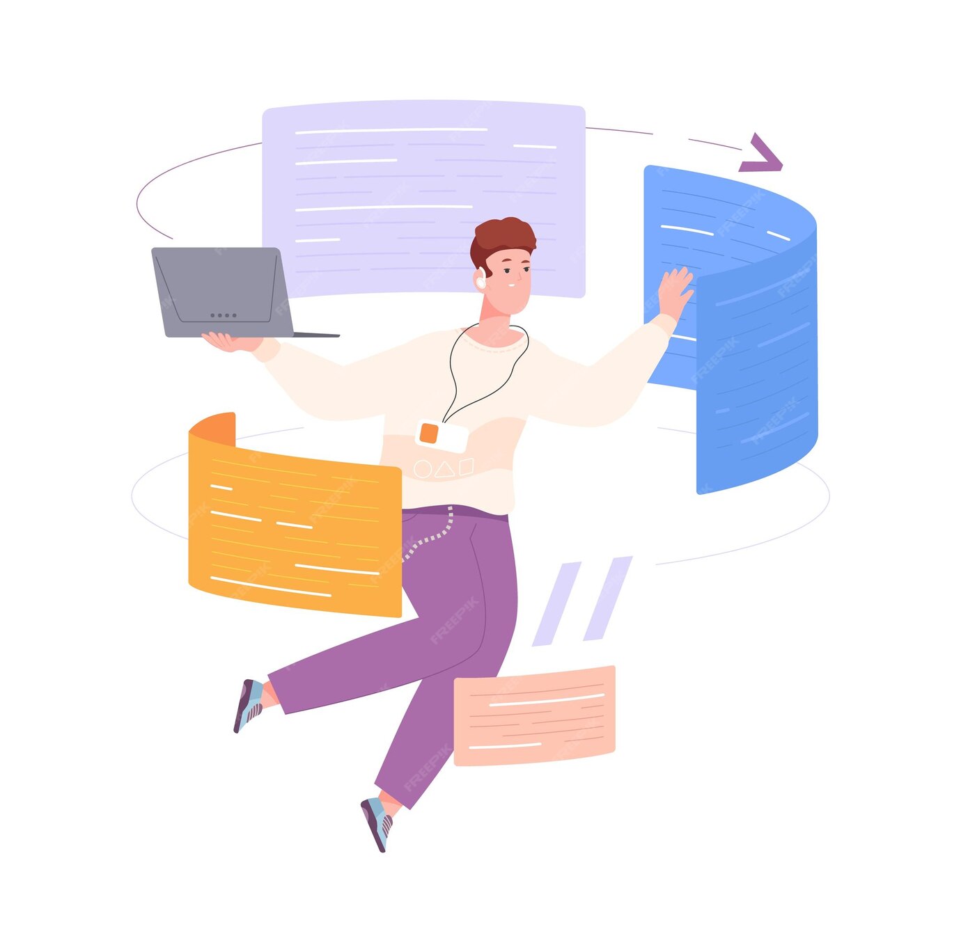 Premium Vector | Programmer write software Development code program ...