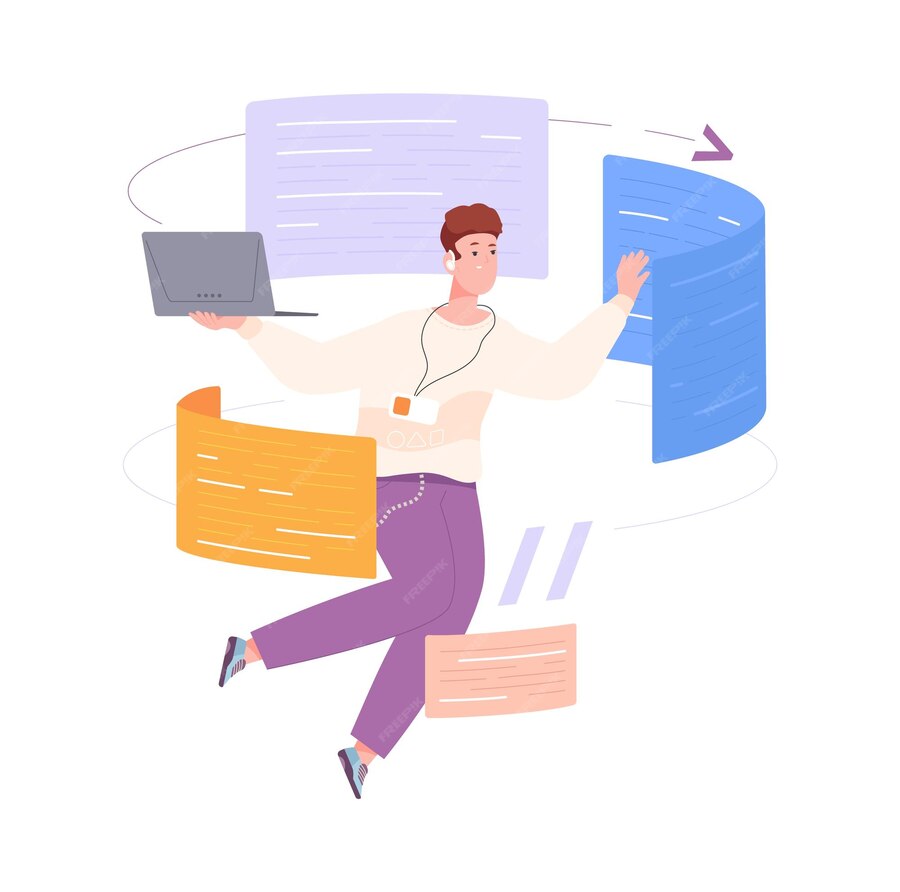 Premium Vector | Programmer write software Development code program ...