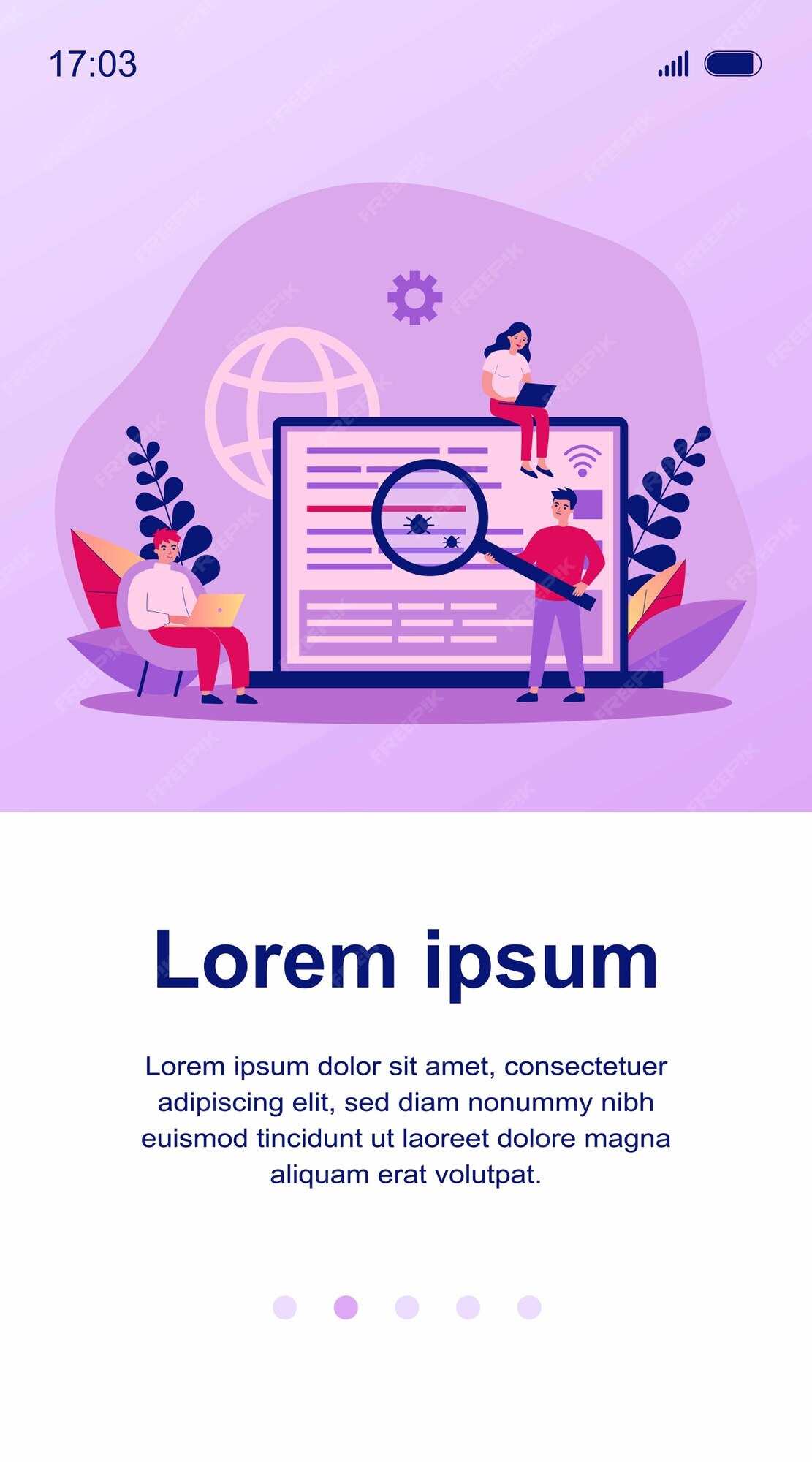 Premium Vector | Programmers testing applications. developers using ...