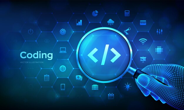 Premium Vector Programming Code Made With Binary Code Coding Or Hacker Background Digital 