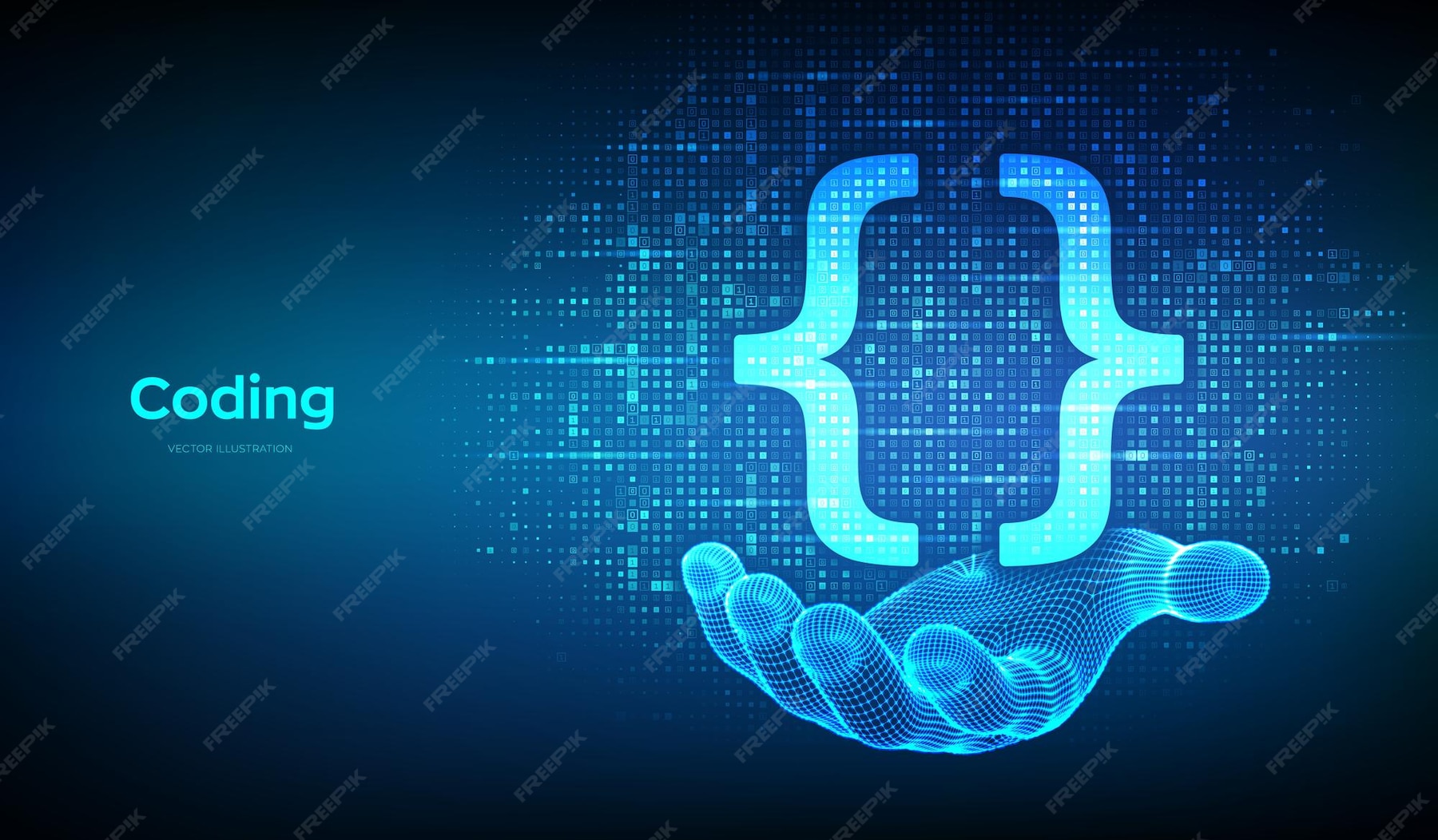 Premium Vector Programming Code Coding Or Hacker Sign Programming Code Icon Made With Binary