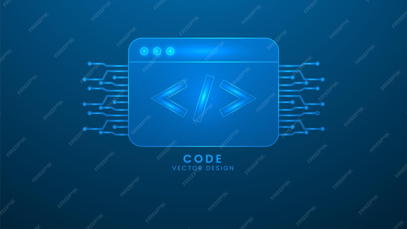 Premium Vector | Programming code development Computer programming and ...