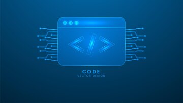 Premium Vector | Programming code development Computer programming and ...