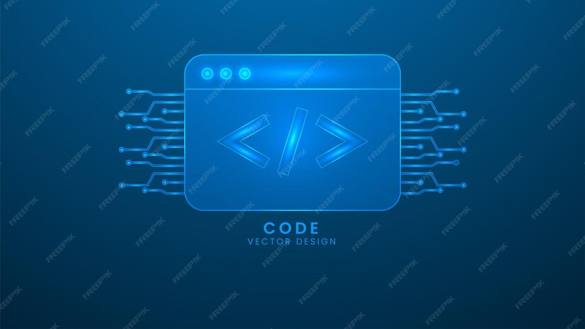 Premium Vector | Programming code development Computer programming and ...