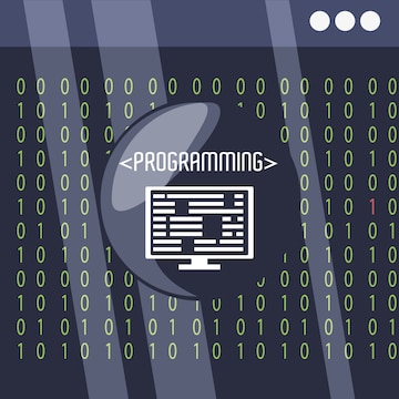 Premium Vector | Programming and coding concept language