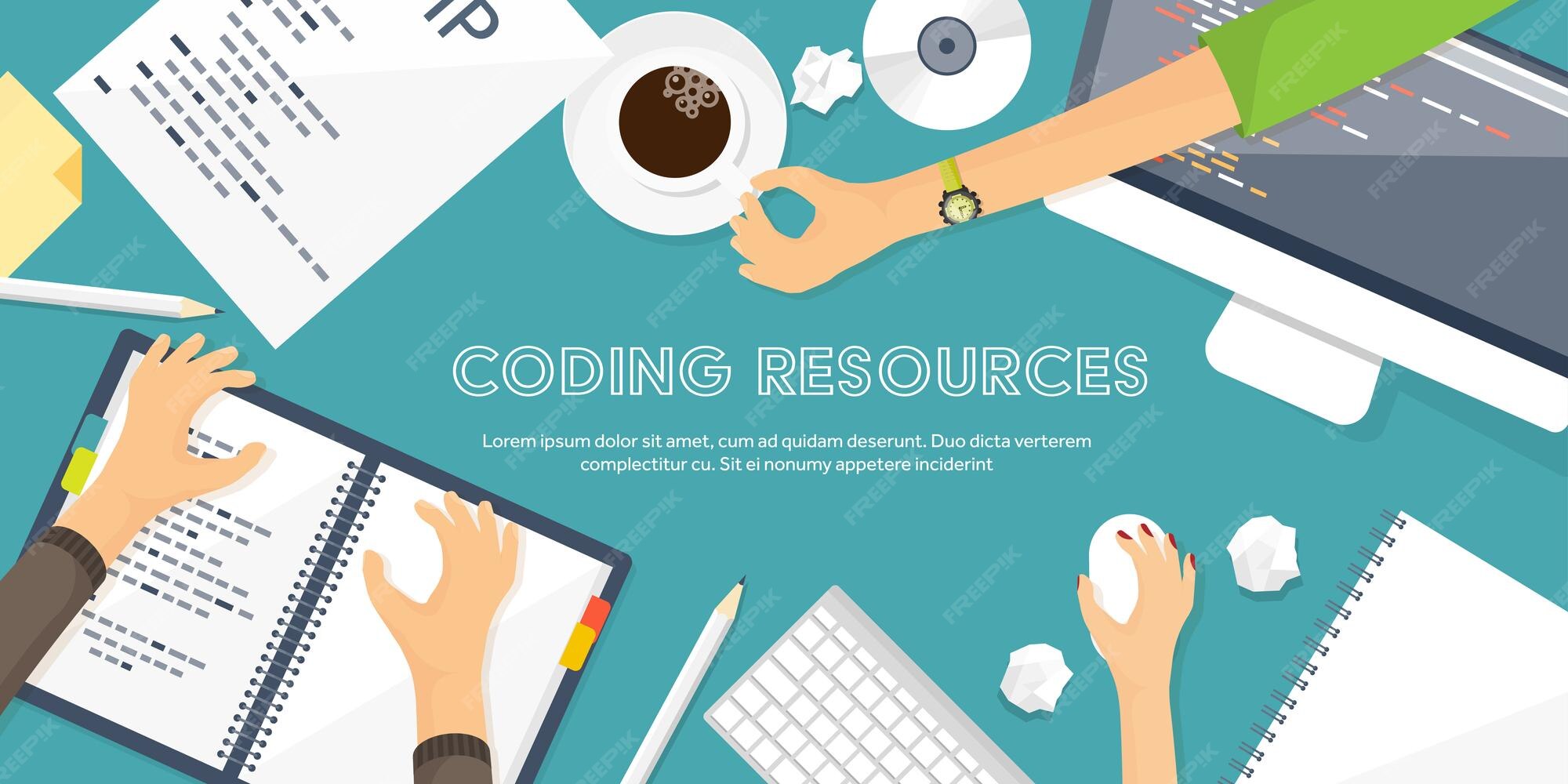 Premium Vector | Programming coding flat computing background code ...