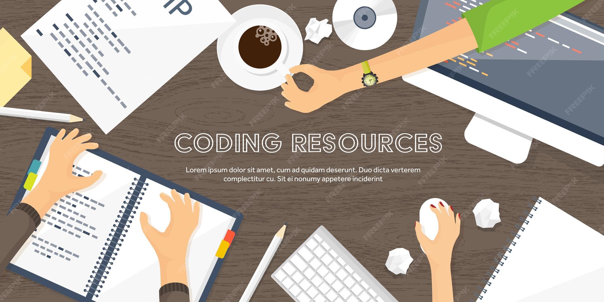 Premium Vector | Programming coding flat computing background code ...