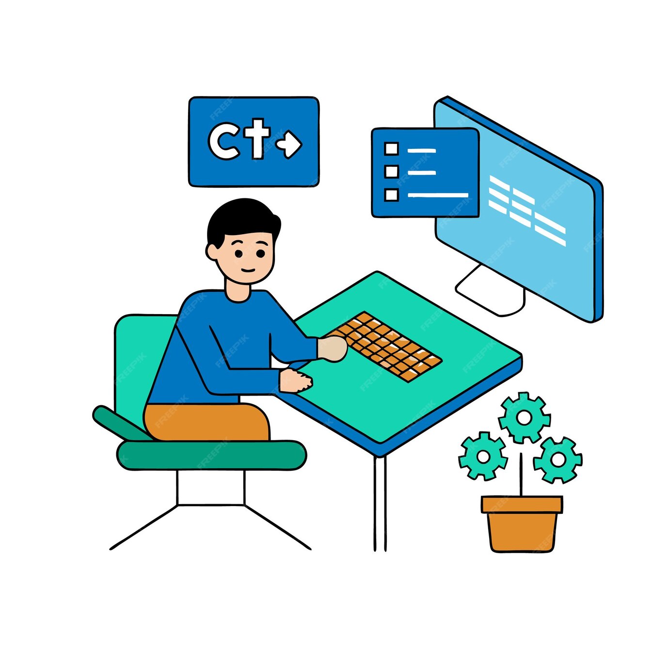Programming Concept Coding Java Script Progamming Illustration 4313