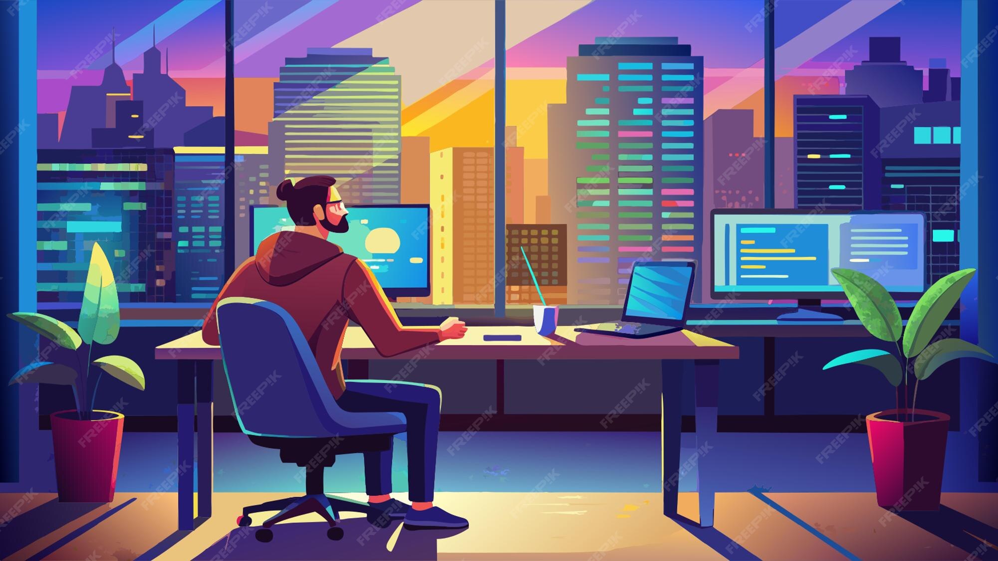 Programming Developing Software Application Programmer Writing Program 1127