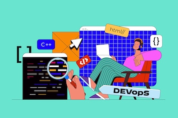 Premium Vector | Programming and development web concept with character ...