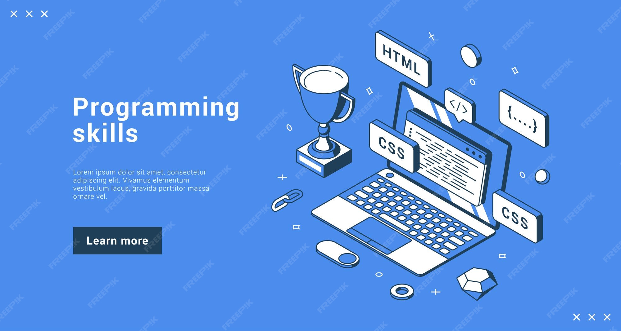 Premium Vector | Programming skills software development professional ...