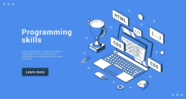 Premium Vector | Programming skills software development professional ...