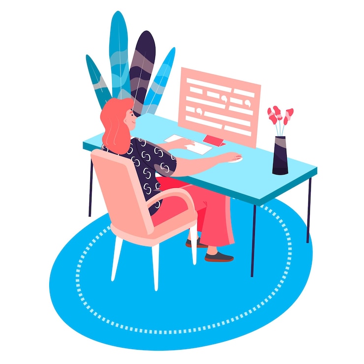 Premium Vector | Programming and software development concept. woman ...