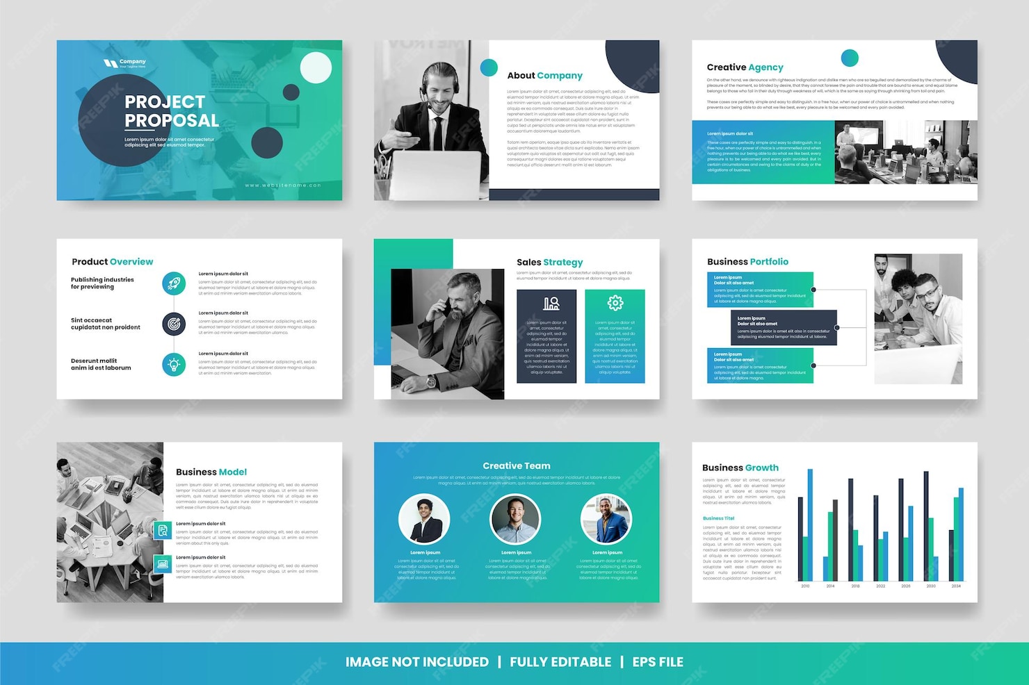 Premium Vector | Project proposal powerpoint presentation slides template Premium Vector | Project proposal powerpoint presentation slides template