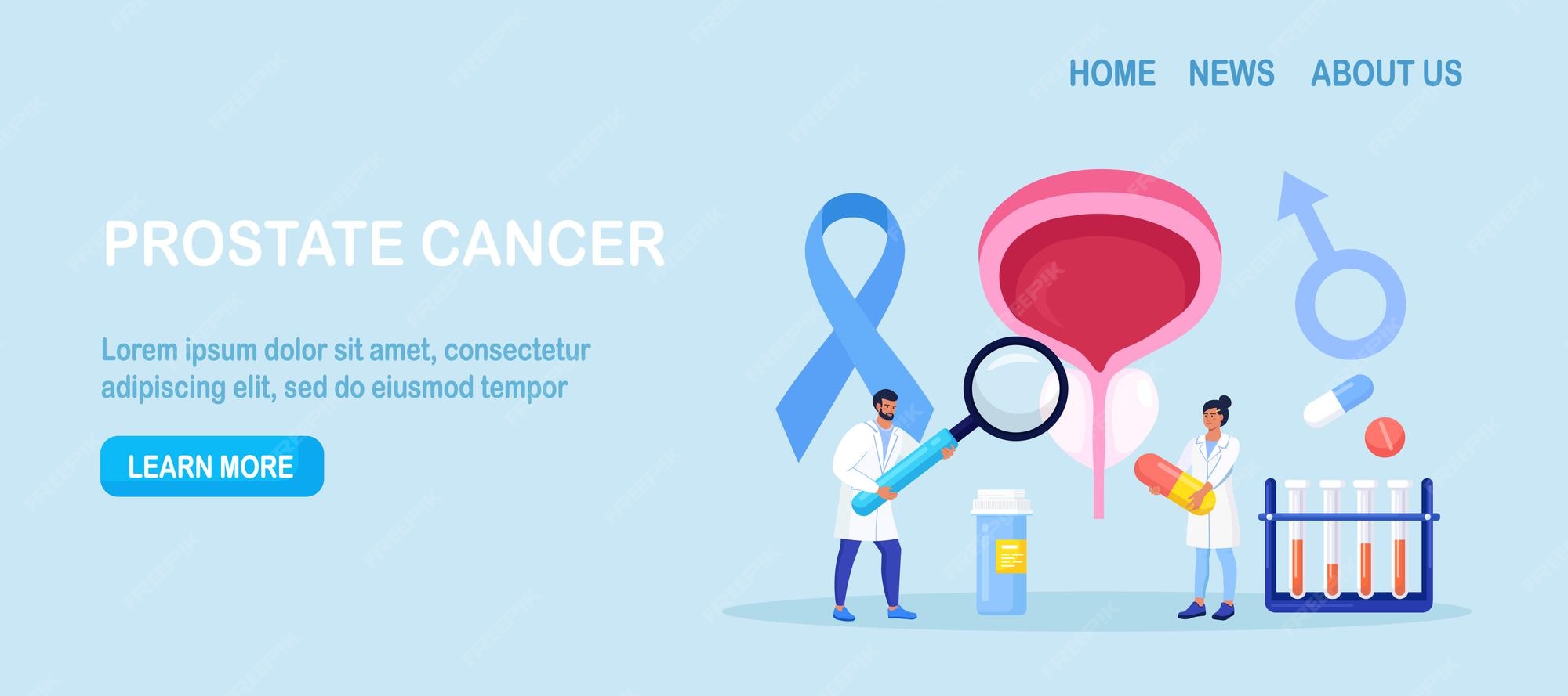 Premium Vector Prostate Cancer Urologist Examines Male Genitourinary System Diagnosis Of