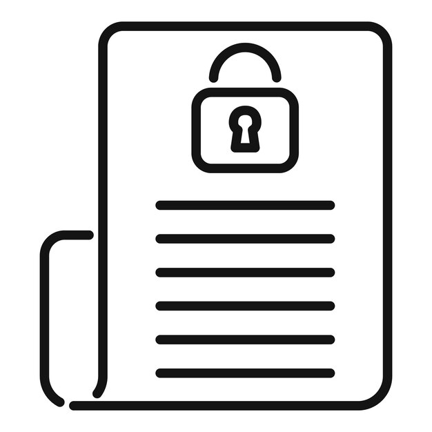 Premium Vector | Protection data icon outline vector legal key process Premium Vector | Protection data icon outline vector legal key process