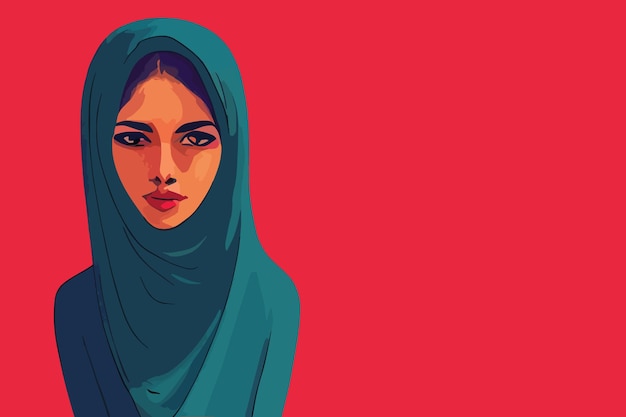 Premium Vector | Proud iranian woman wearing a hijab protesting women ... Premium Vector | Proud iranian woman wearing a hijab protesting women ...