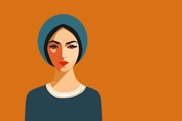 Premium Vector | A proud iranian woman wearing a hijab protesting women ... Premium Vector | A proud iranian woman wearing a hijab protesting women ...