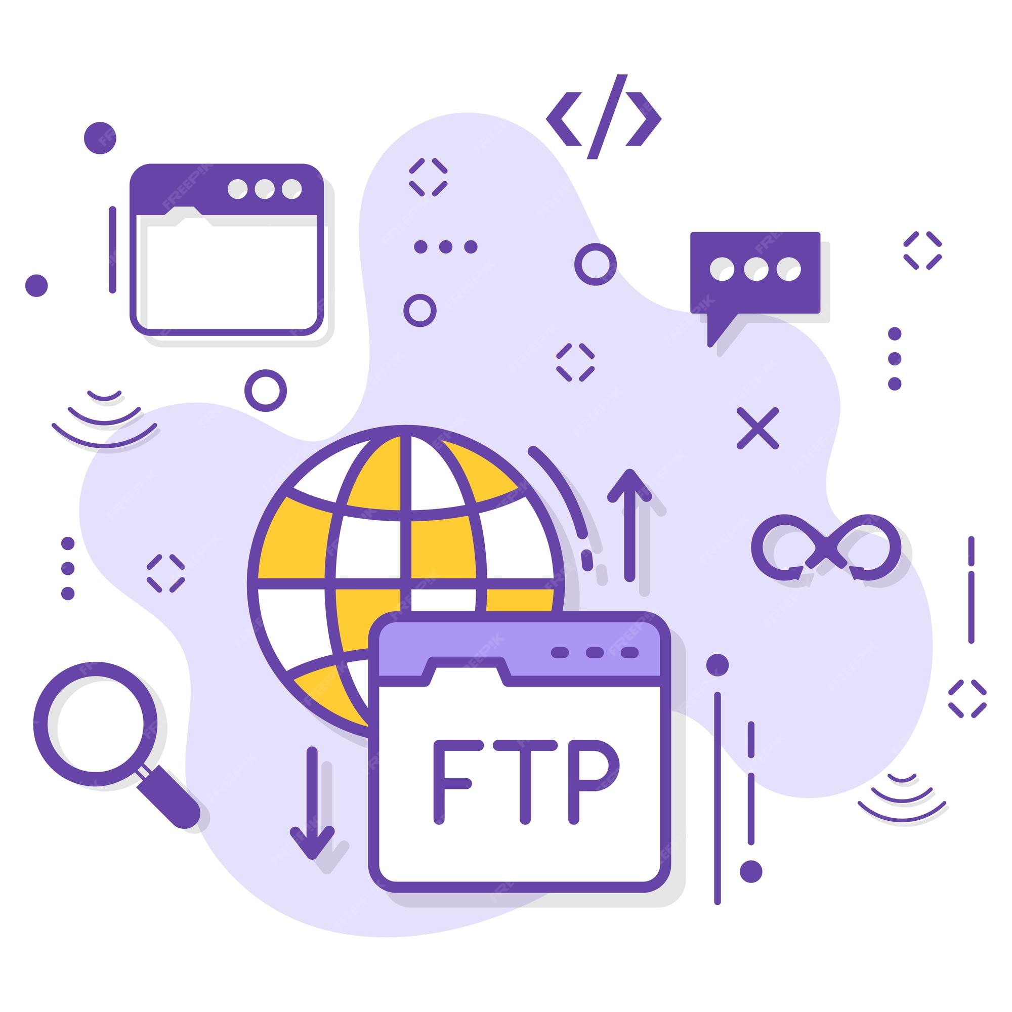 Premium Vector | Public and private cloud ftp concept stock ... Premium Vector | Public and private cloud ftp concept stock ...