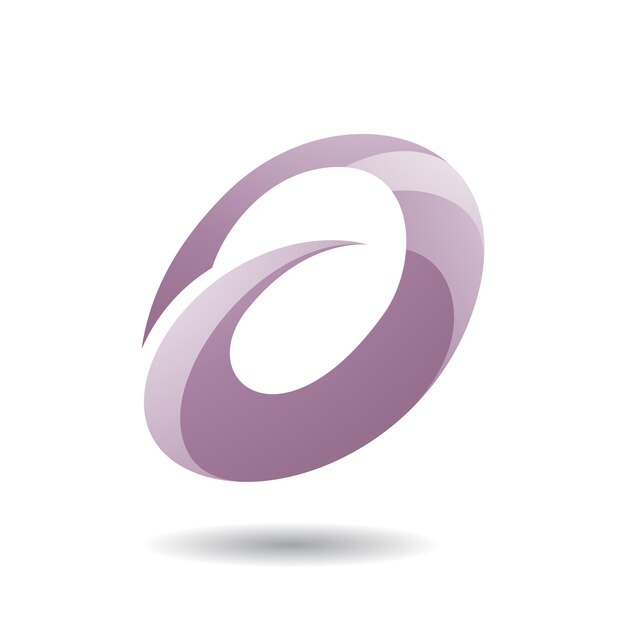 Premium Vector | Purple abstract oval round spiky icon for lowercase ... Premium Vector | Purple abstract oval round spiky icon for lowercase ...