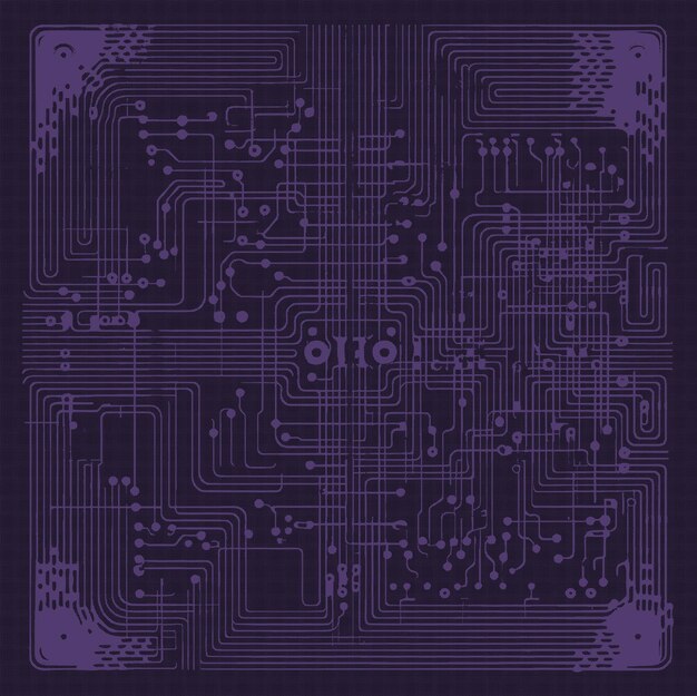 Premium Vector | Purple vector technology background with a circuit board Premium Vector | Purple vector technology background with a circuit board